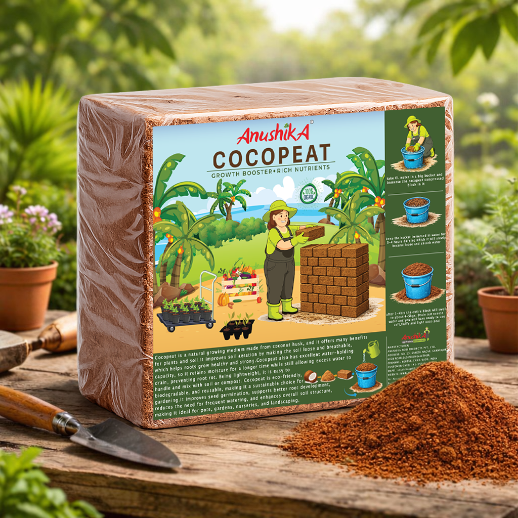 Cocopeat Block Premium Quality – AnushikA Agri Products